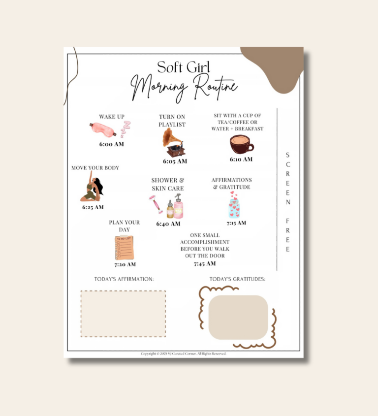 A Romantic Morning Routine for the Soft Girl: How To Curate an ...